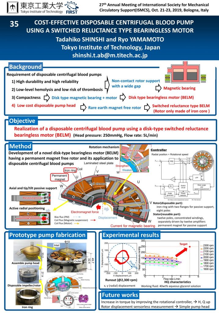 「COST-EFFECTIVE DISPOSABLE CENTRIFUGAL BLOOD PUMP USING A SWITCHED ...